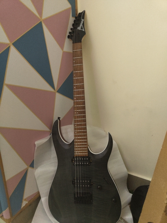 Buy Used 'Ibanez RGA42FM Electric guitar Grey Flat Top' Online | Bajaao ...